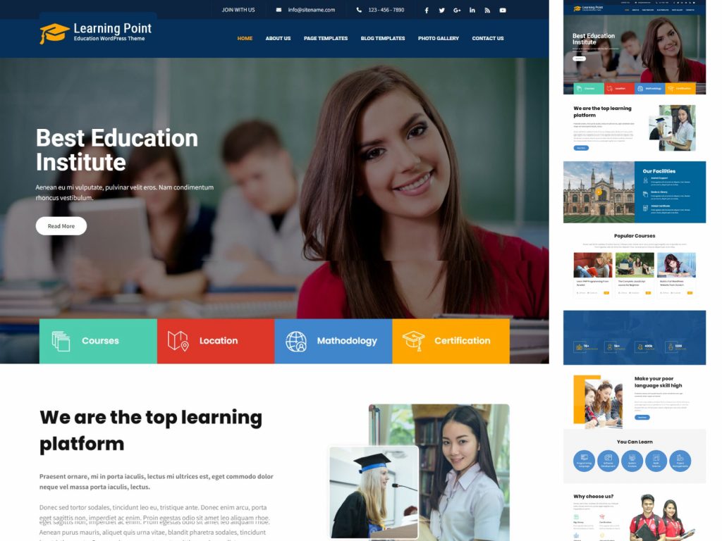 Learning Point Wordpress Educational Theme - AppsRite